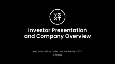 Presentations :: Yext, Inc. (YEXT)