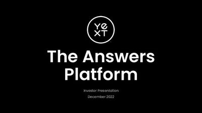 Presentations :: Yext, Inc. (YEXT)