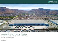 Presentations :: Prologis, Inc. (PLD)