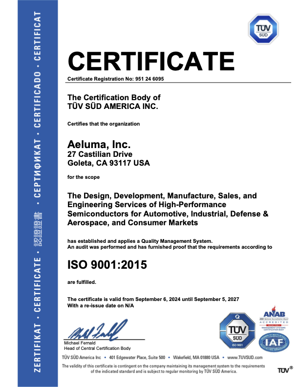 Certification & Compliance :: Aeluma, Inc. (ALMU)