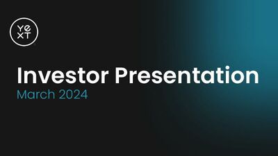 Presentations :: Yext, Inc. (YEXT)