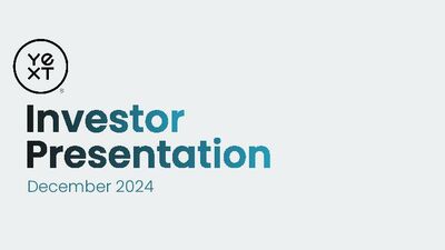 Presentations :: Yext, Inc. (YEXT)