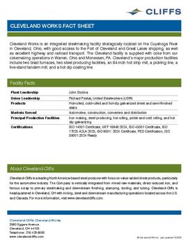 Fact Center :: Cleveland-Cliffs Inc. (CLF)