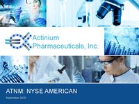 Presentations & Webinars :: Actinium Pharmaceuticals, Inc. (ATNM)