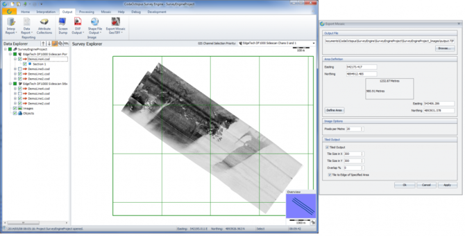 Survey Engine® Sidescan Coda Octopus Products Ltd