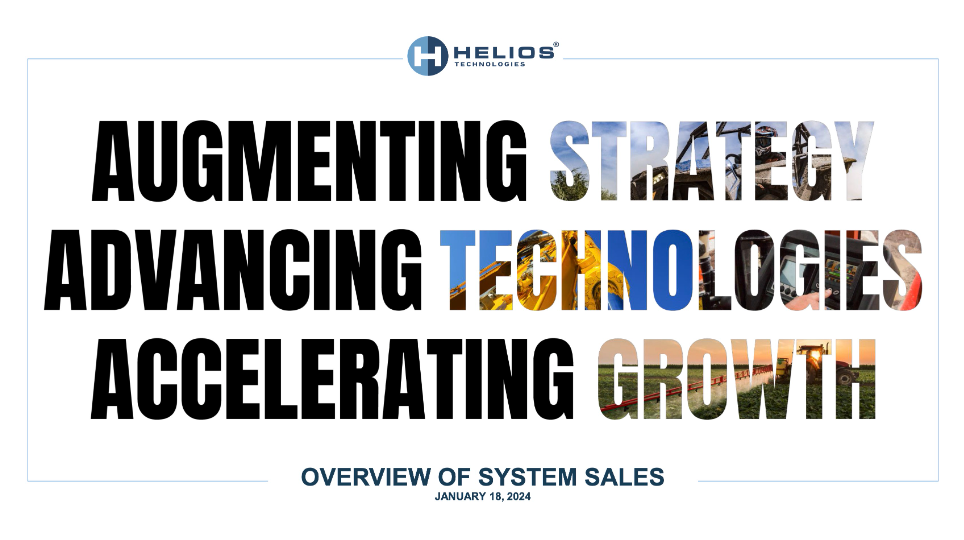Investors :: Helios Technologies (HLIO)